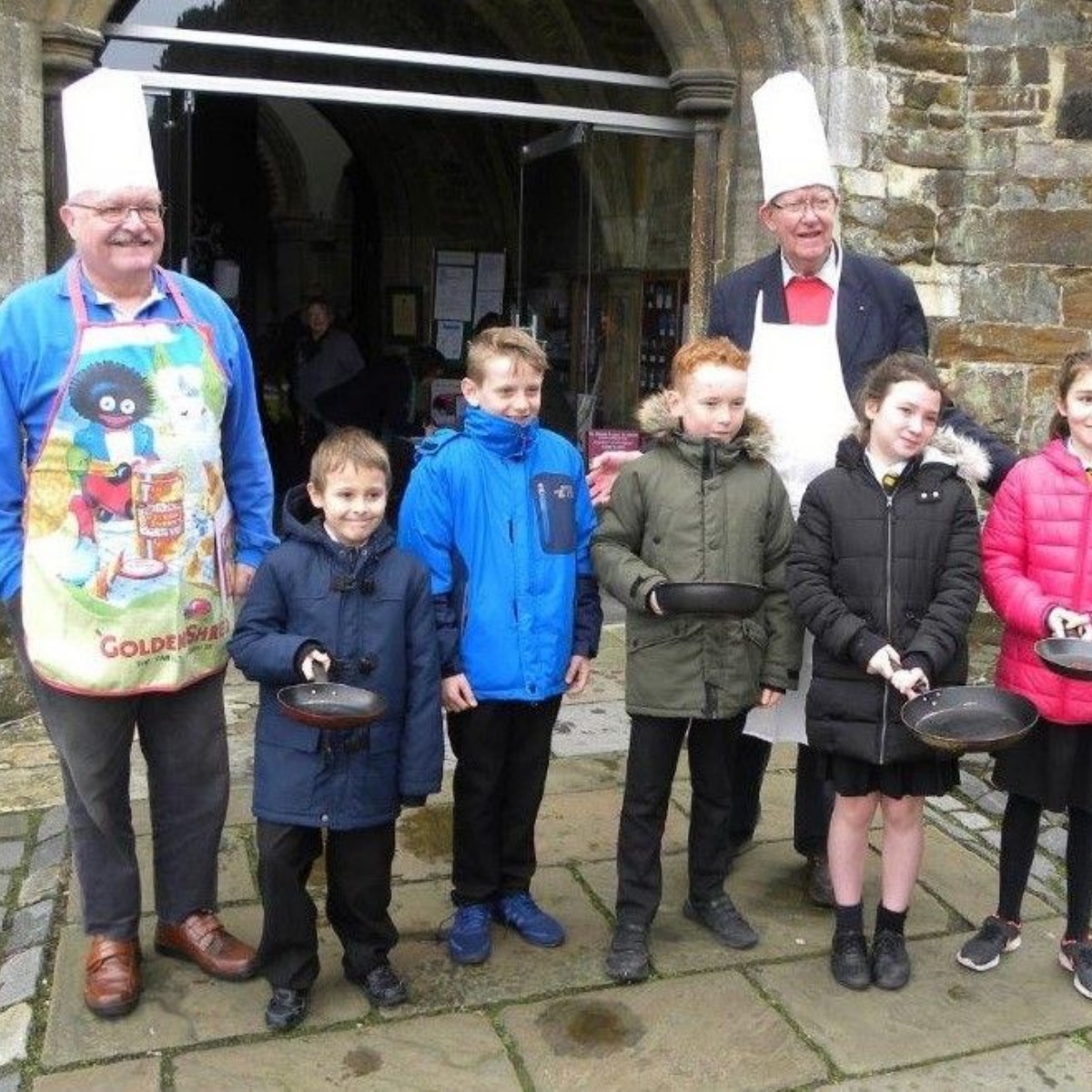 Allenbourn Middle School - Pancake Races